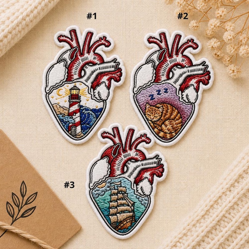 Ocean Anatomical Heart - Etsy