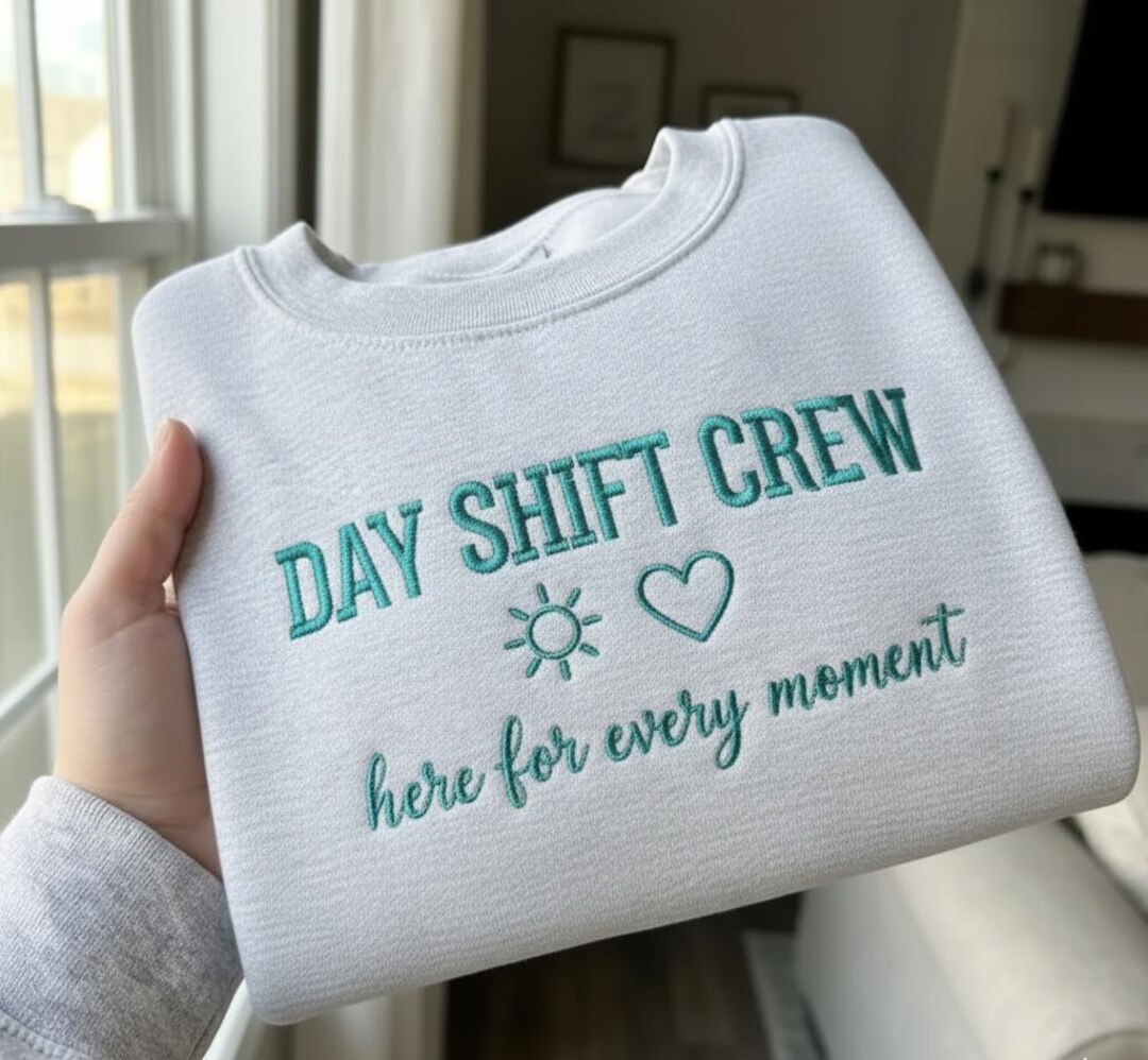 Custom Day Shift Crew Sweatshirt Nurse Gift Healthcare Team Shirt ...