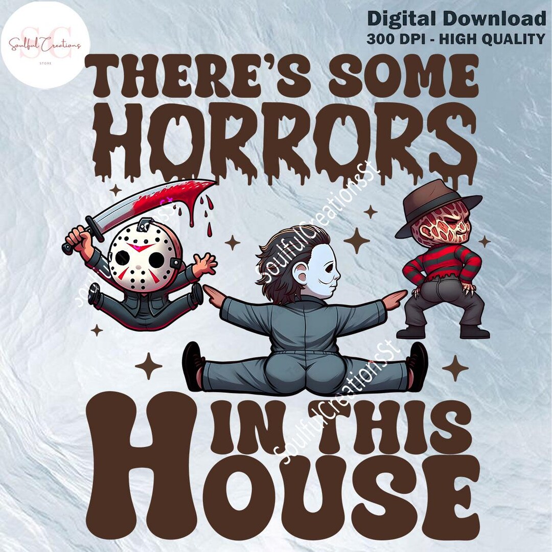 There's Some Horrors in This House Png, Friends Horror Characters Png ...