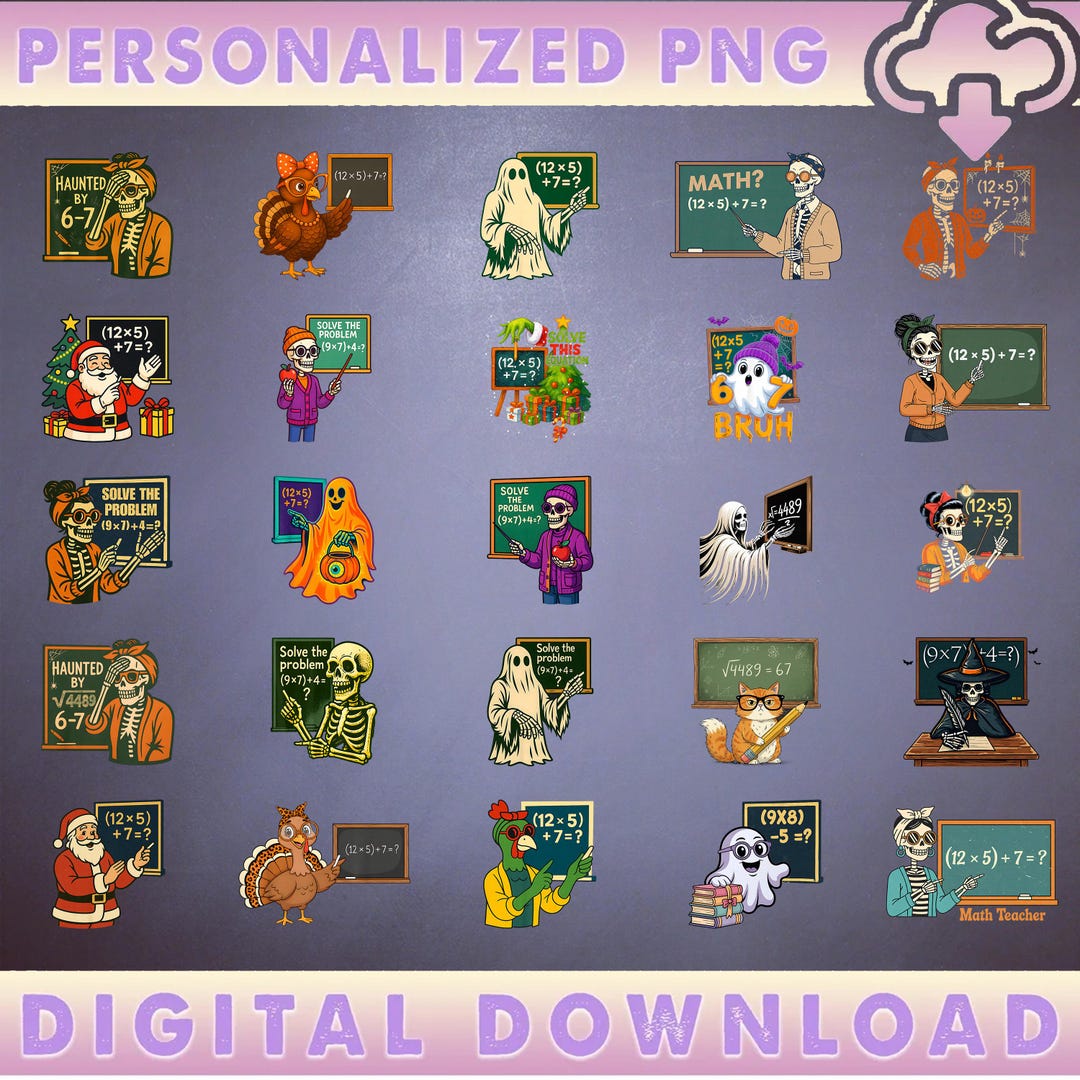 20+ Six Seven Meme PNG Bundle, Six Seven Teacher PNG, Number Png, Six ...