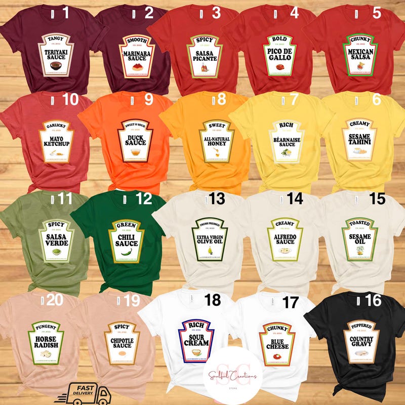 Condiment Shirt - Etsy