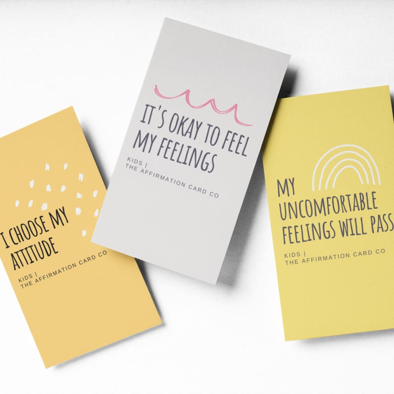 Affirmation Cards for Kids | 40 Quotes for Confidence & Resilience ...