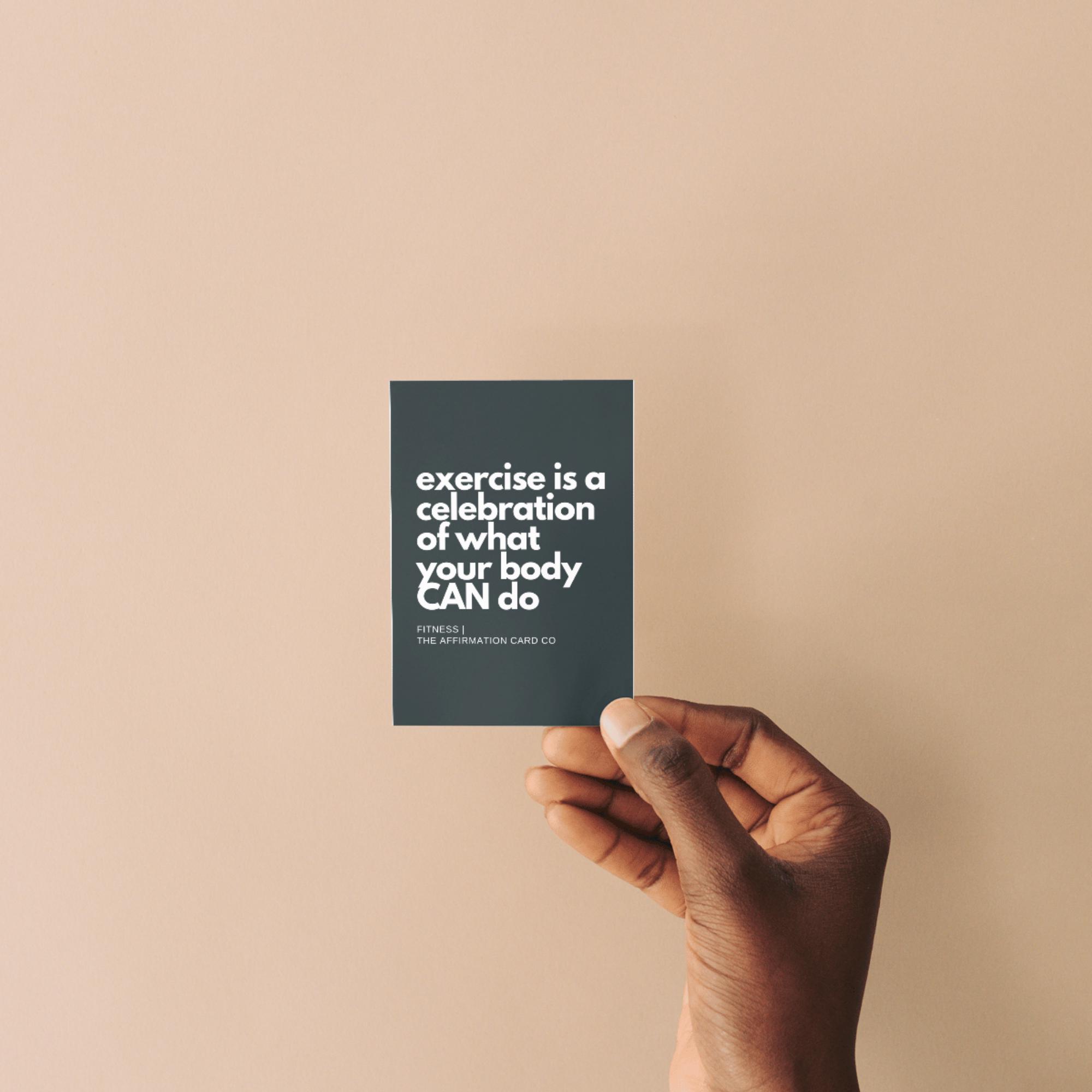 Motivational Fitness Cards | 32 Exercise & Workout Quotes | Digital ...