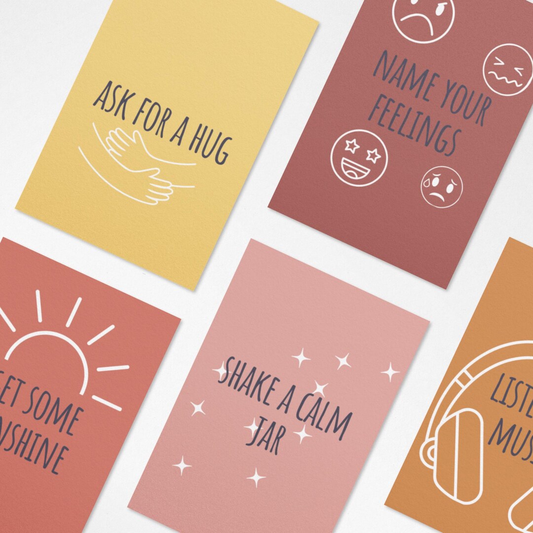 Calming Corner Flashcards for Kids | 48 Calming Strategies & Techniques ...