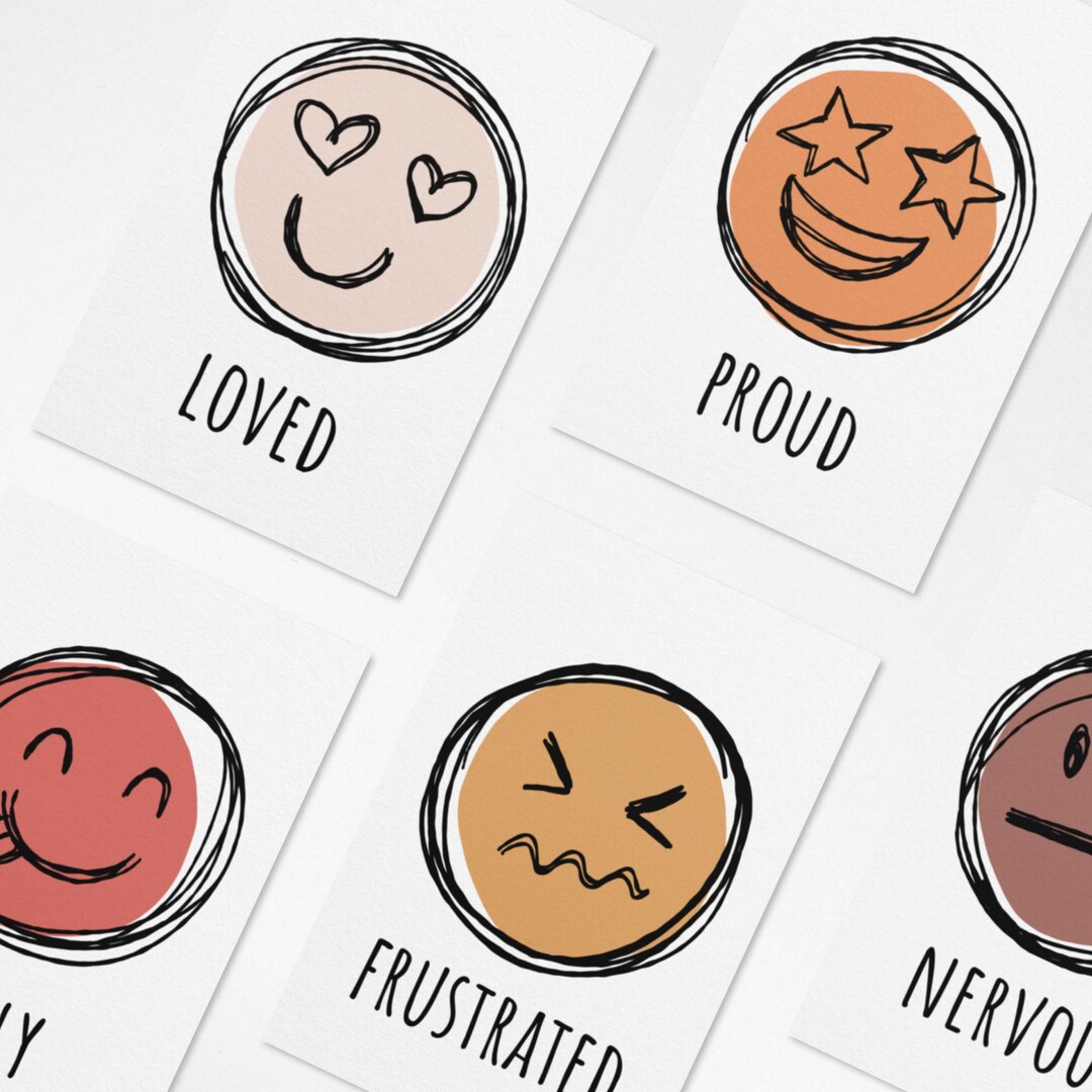 Feelings Cards for Kids | 20 Emotion Flashcards + 4 BONUS Feelings ...