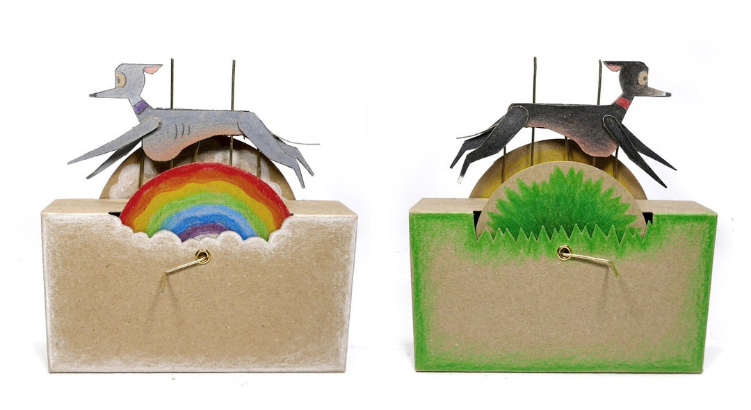 Custom 'running Sighthound' Automaton PERSONALISED With YOUR DOG Turn ...