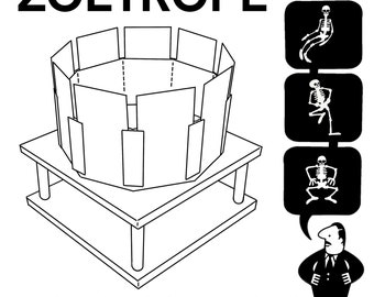 Zoetrope Animation Device With HORSE, DOG & BIRD Sequences Inspired by ...