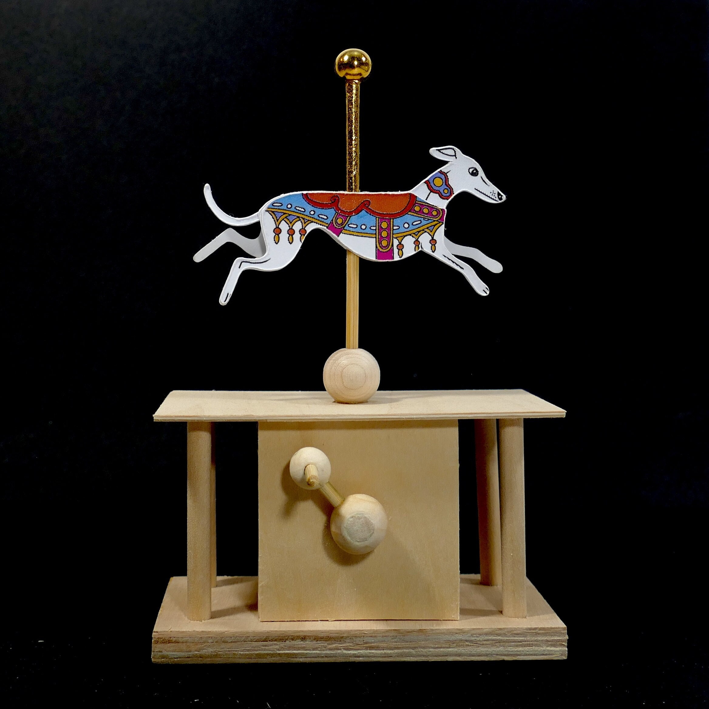 Carousel Style Dog Automaton - Etsy