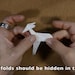 Origami Whippet/greyhound/sighthound - Includes Base, Hanging Loop and ...