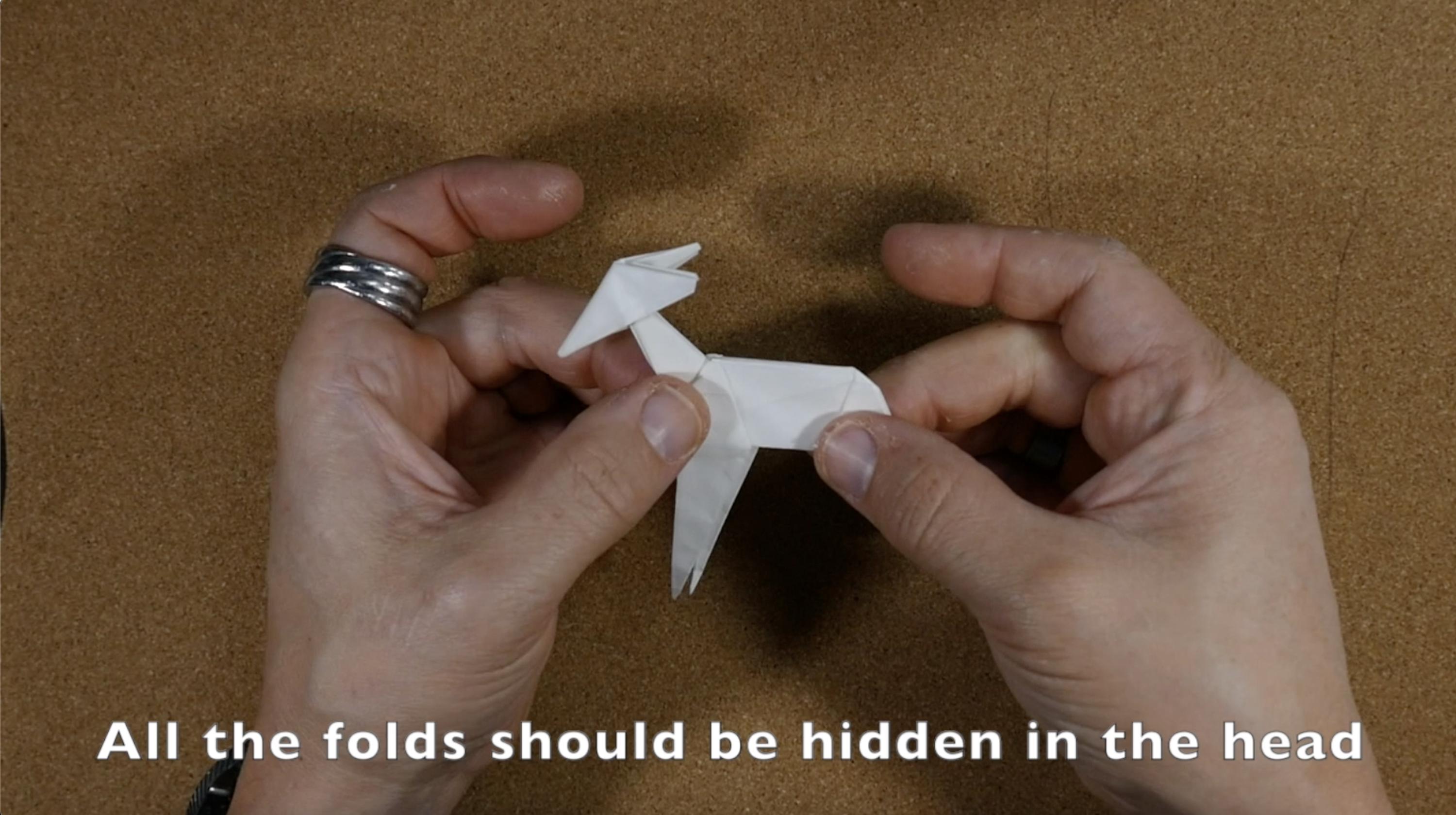 Origami Whippet/greyhound/sighthound - Includes Base, Hanging Loop and ...