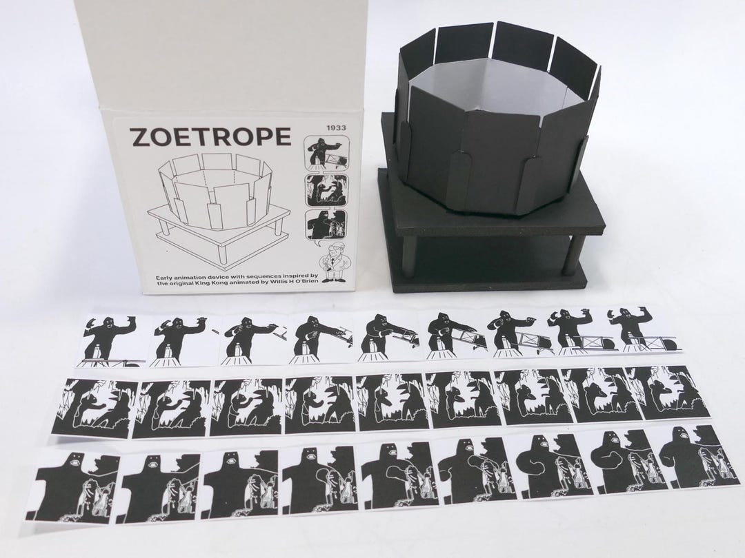 KING KONG Zoetrope- Early Animation Device With Sequences Inspired by ...