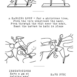 Origami Whippet/greyhound/sighthound - Includes Base, Hanging Loop and ...