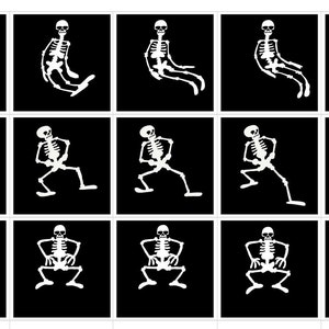 DISNEY SKELETON DANCE Zoetrope - Animation Device With Sequences ...