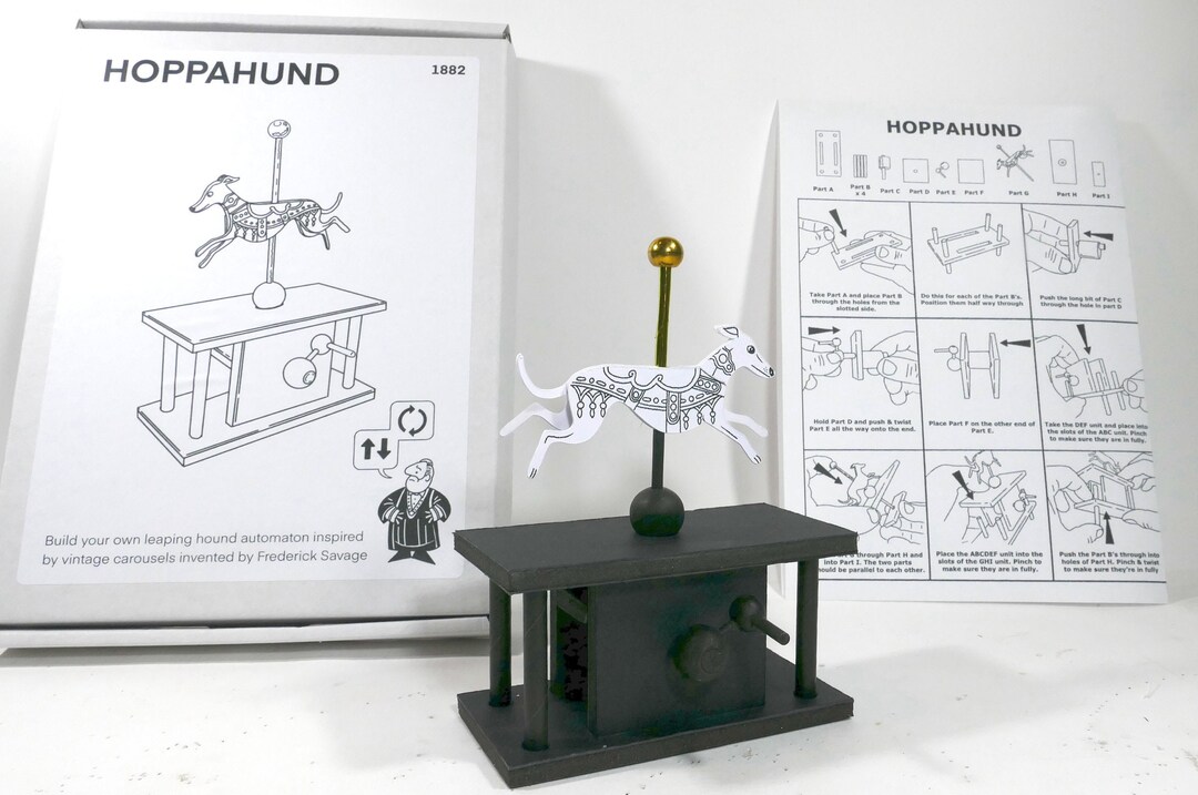 HOPPAHUND Leaping Hound Automaton Build-it-yourself Kit Vintage ...