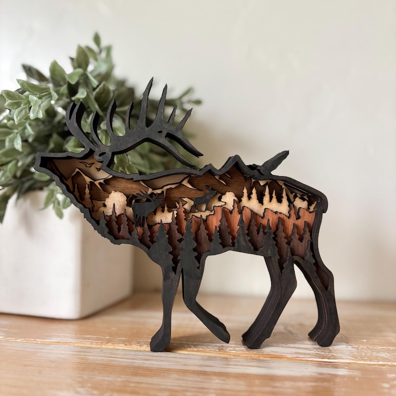 Elk Artwork - Etsy