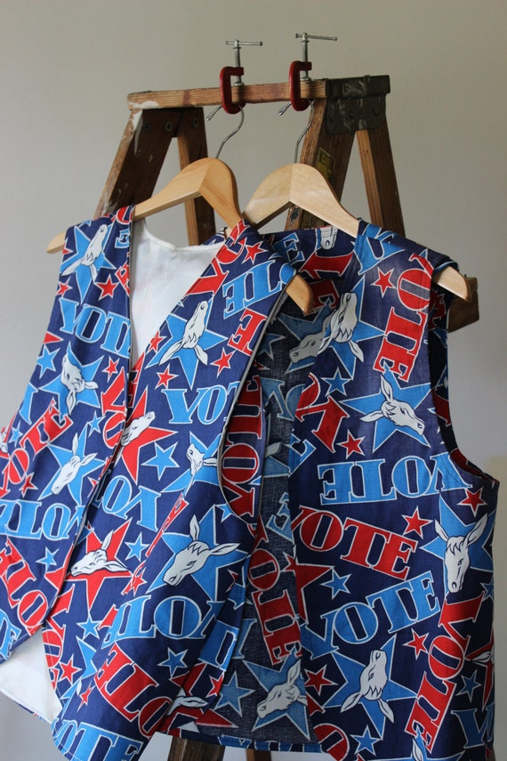 vintage election vests - Gem