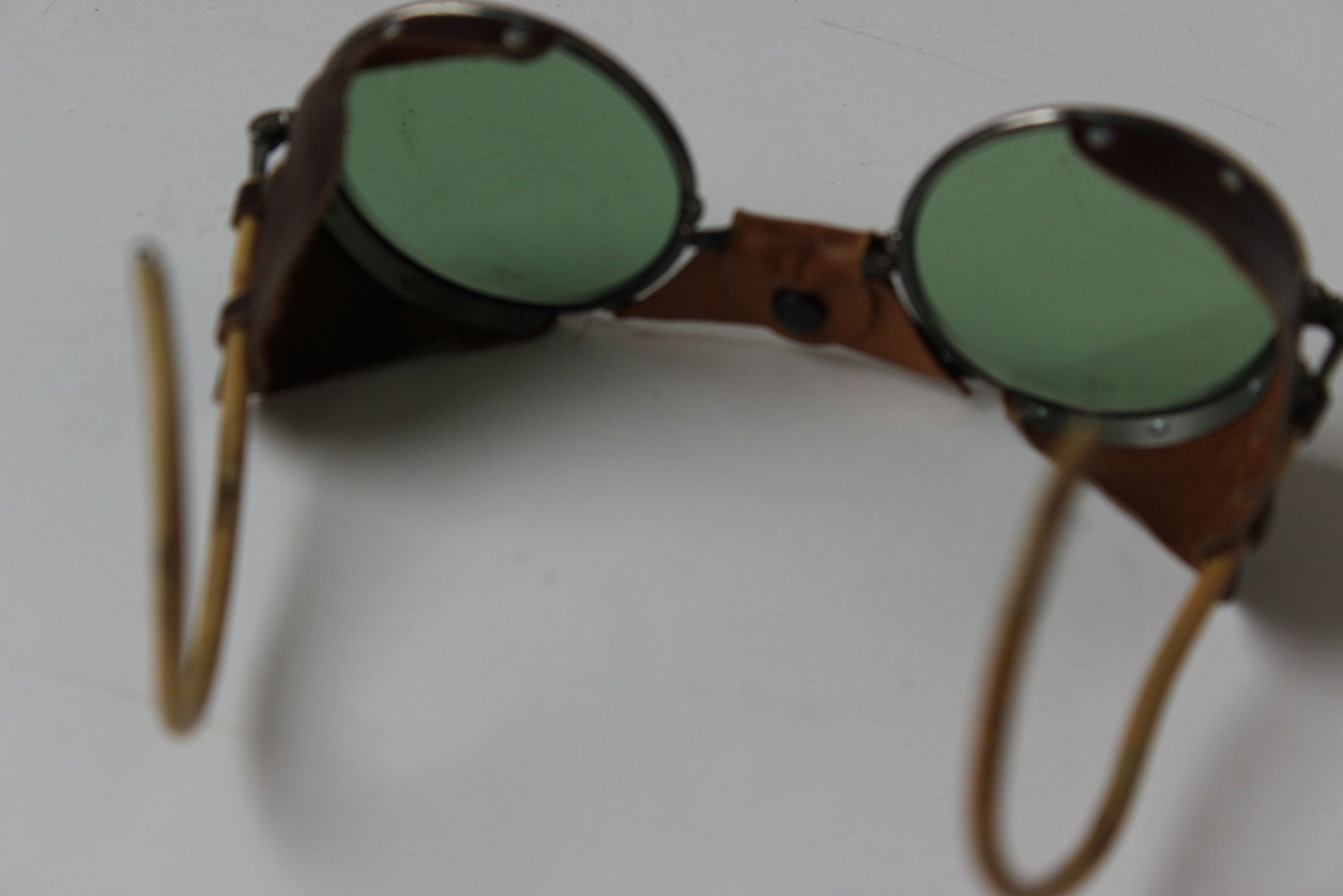 Vintage Sunglasses Pilot Goggles WWII US Military Steampunk Green ...
