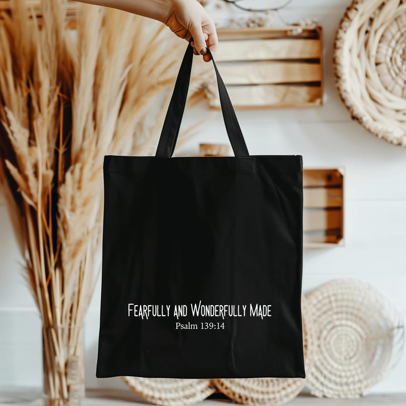 Christian Tote Bag, Bible Verse Tote, Christian Gifts, Sunday School ...
