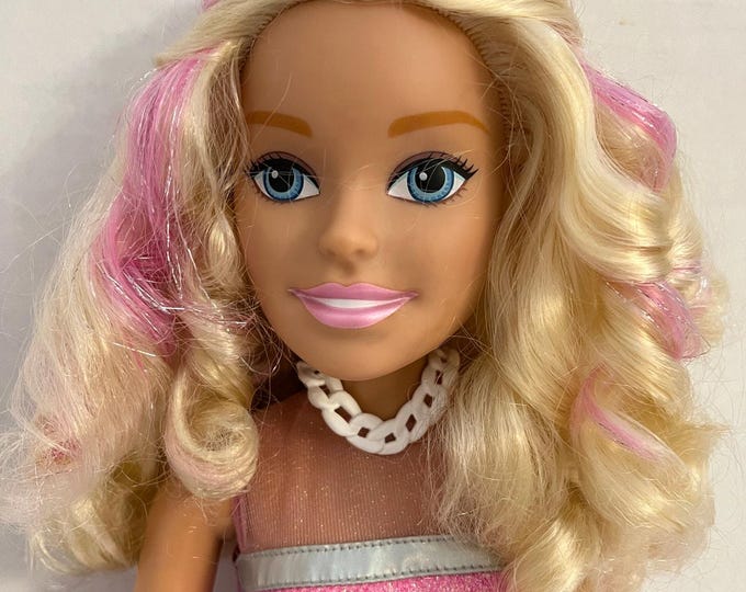 Barbie Supersize Big Doll Custom Restyled 28 Tie Dye Fashion Pink Hair ...