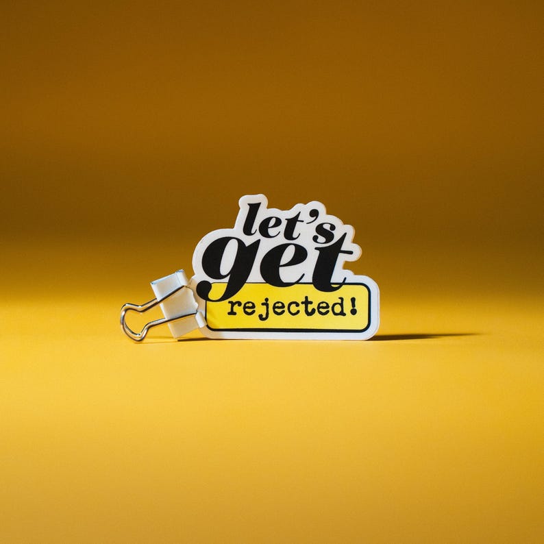 Let's Get Rejected! Sticker - Etsy