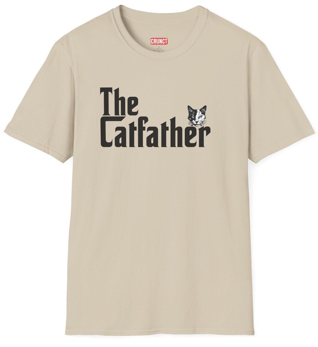 The Catfather T-shirt Funny Cat Lover Shirt for Men Mens Animal Tee Cat ...