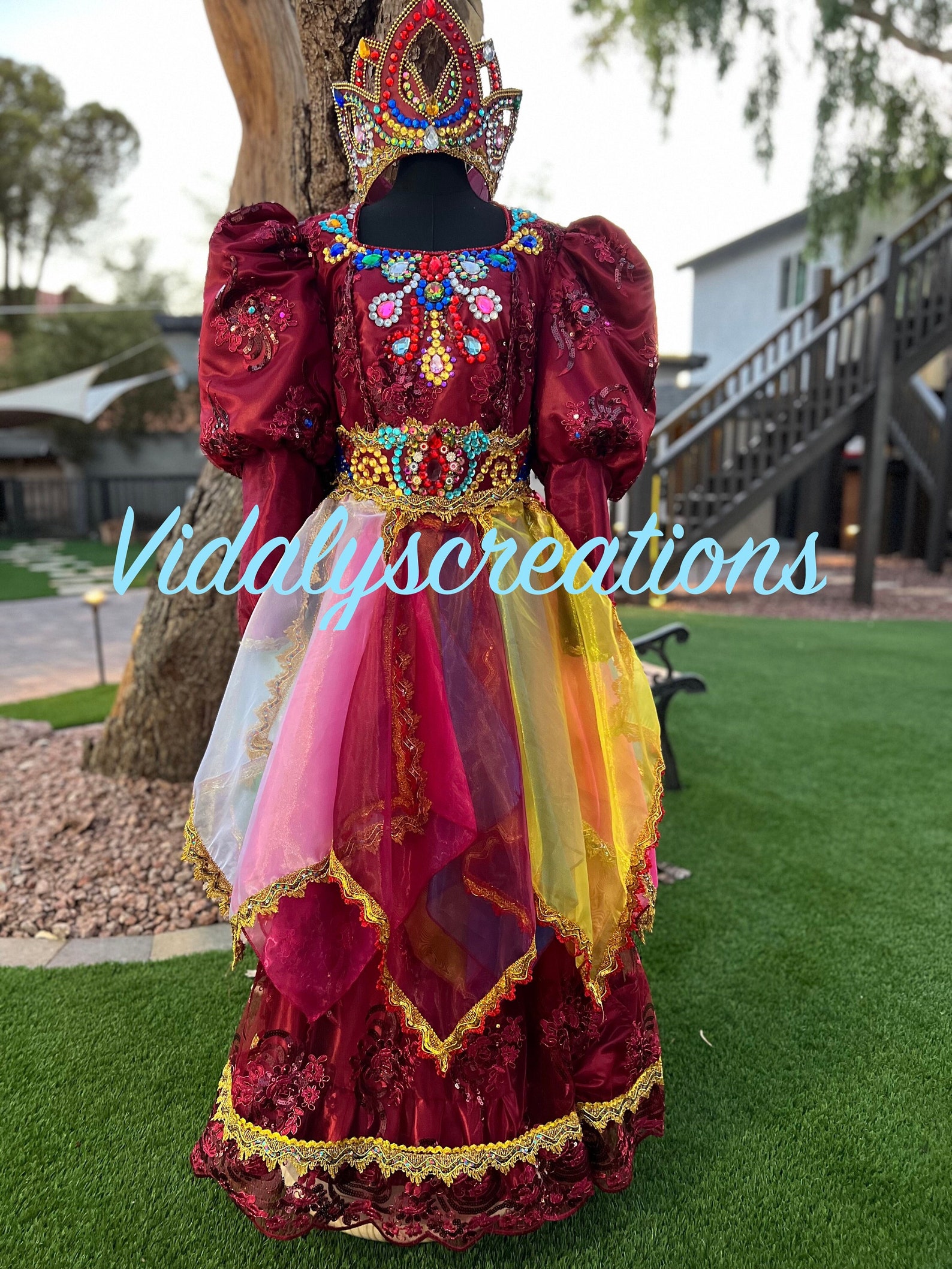 MADE TO Order-traje De Santo/oya/santeria/oya Costume/orishas/yansa ...