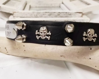 Skull Dog Collar - Etsy