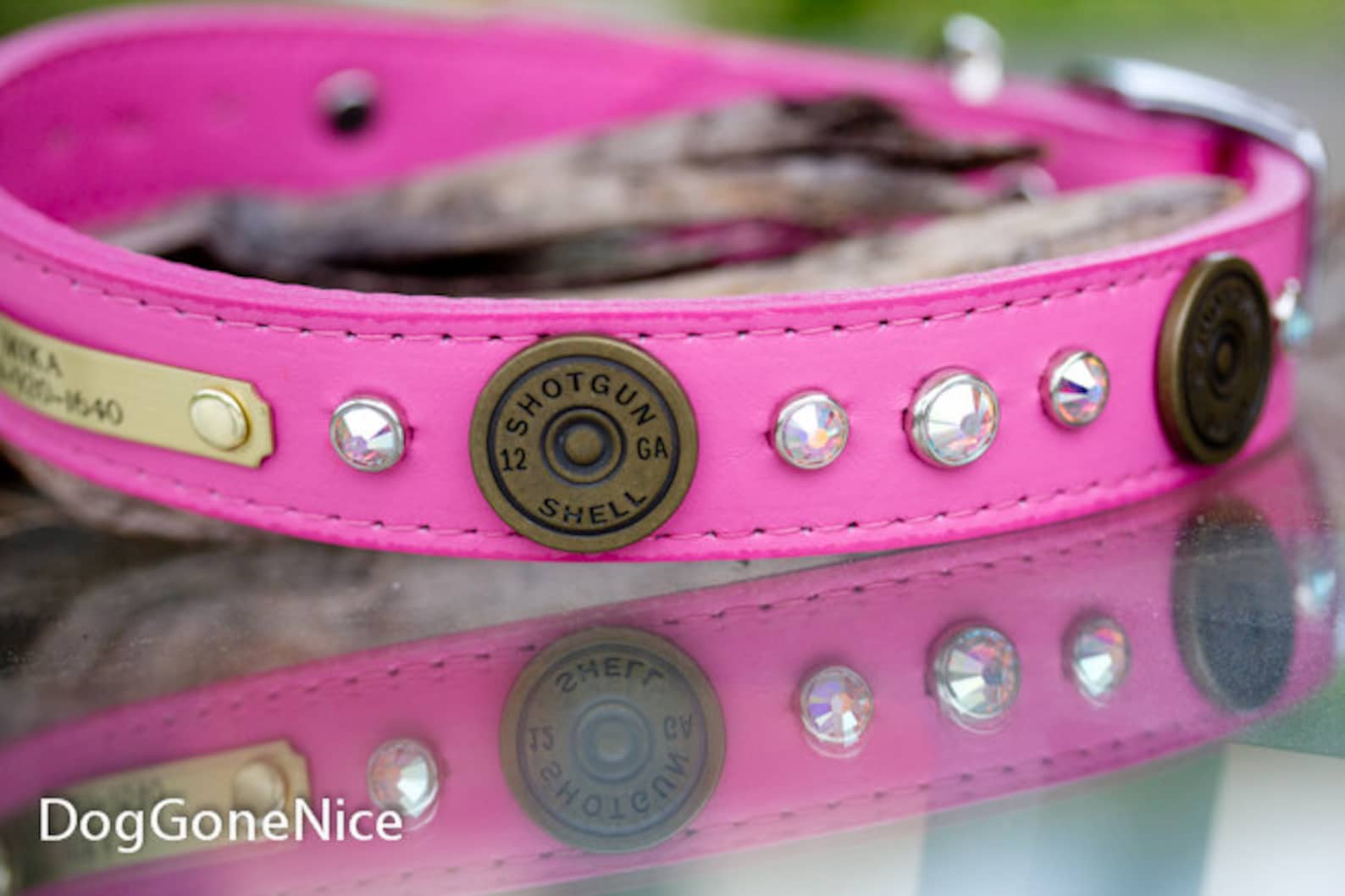 12 Gauge Shotgun Shell Dog Collar with Personalized Name | Etsy