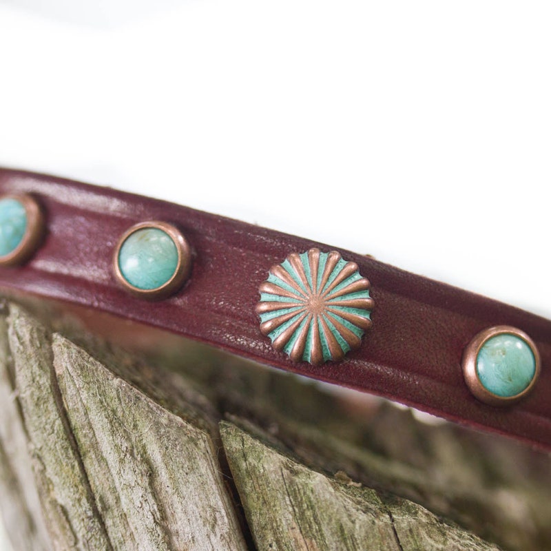 Turquoise Dog Collar - Etsy