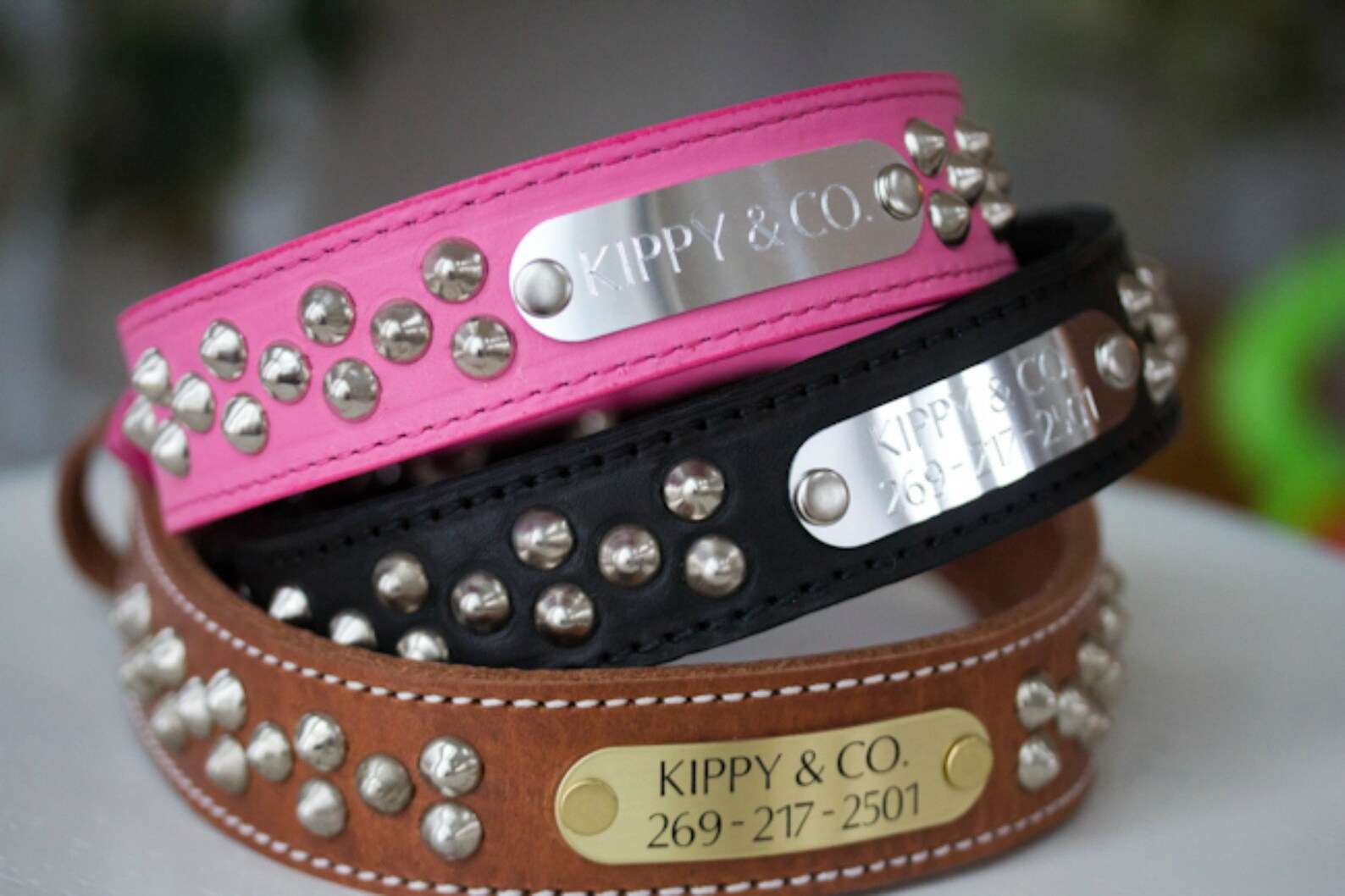 2 Inch Leather Collar Personalized Collar 2 Inch Dog Collar - Etsy