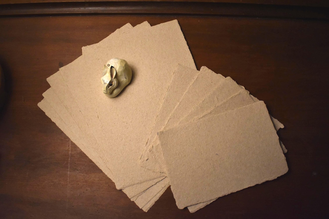 Handmade Paper Bundle "sandy", Size A5 and A6 Paper - Etsy