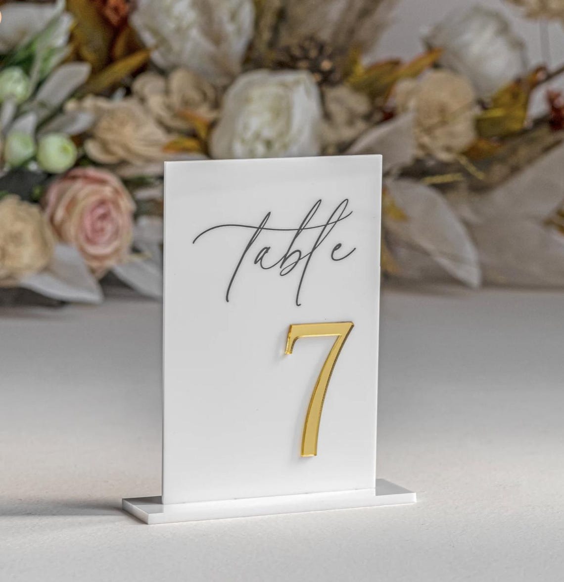 Wedding Acrylic Table Numbers, Wedding Signs, Reception Signs, Acrylic ...