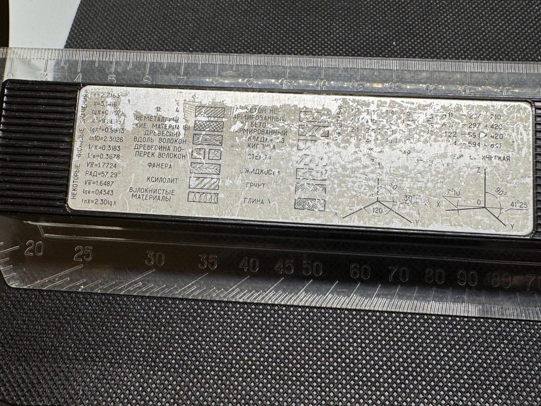 Vintage Soviet Slide Rule USSR Original Rarity 1rare Made IN USSR - Etsy