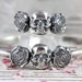 Skull and Roses Ring Sterling Silver Skull Jewelry for Women - Etsy