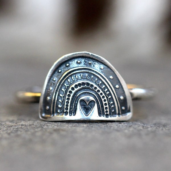 Rainbow Ring - Etsy