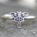 Silver Luna Moth Ring Luna Moth Jewelry Sterling Silver Moth Ring Insect Ring Entomology Ring ...