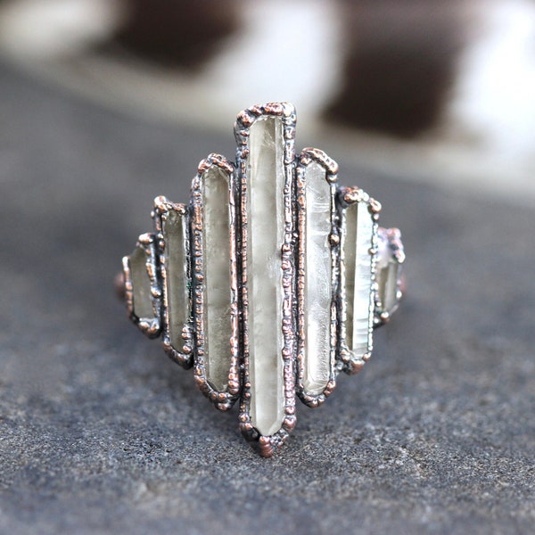 Crystal Wedding Ring - Etsy