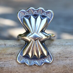 Sterling Silver Concho Ring Sterling Silver Statement Ring Southwestern ...