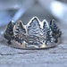 Sterling Silver Tree Ring Mountain Ring Forest Ring Nature - Etsy
