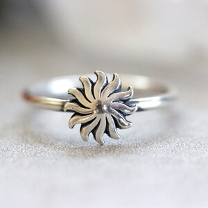 Sun Ring, Silver Sun Ring, Celestial Jewelry, Sterling Silver Sun Ring ...