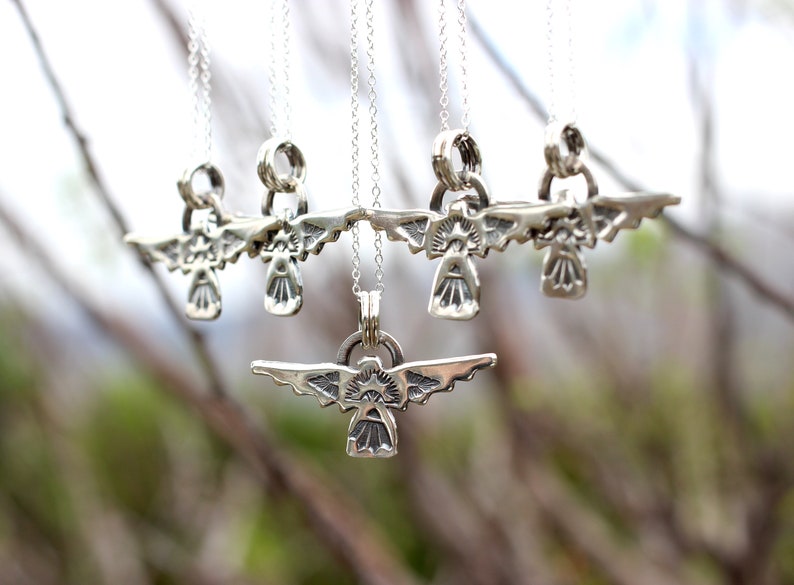 Bird Necklace Silver Hawk Necklace Sterling Silver Necklace - Etsy