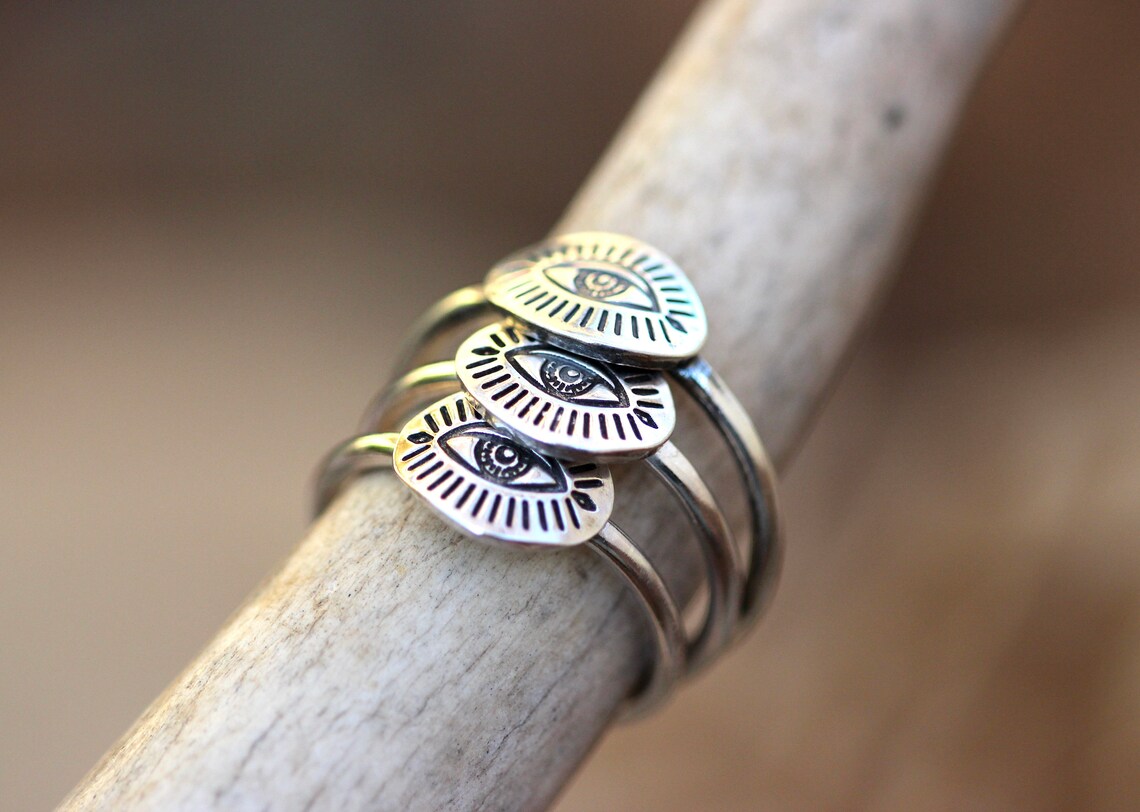 Evil Eye Ring Silver All Seeing Eye Ring Sterling Silver Eye | Etsy