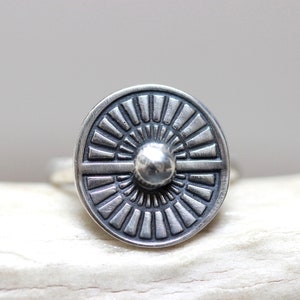 Sterling Silver Concho Statement Ring Southwestern Jewelry Southwest ...