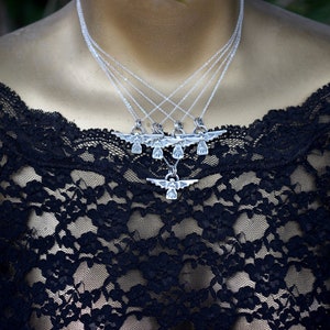 Bird Necklace Silver Hawk Necklace Sterling Silver Necklace Silver ...