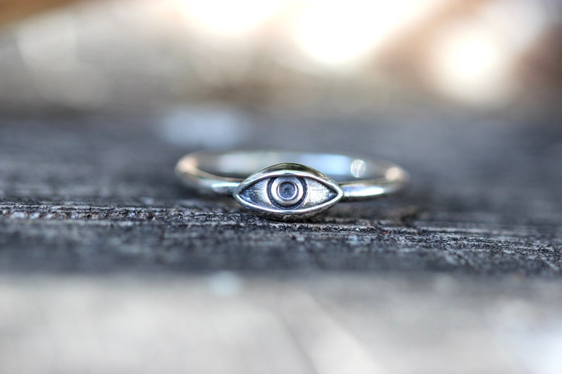 Evil Eye Ring Silver All Seeing Eye Ring Sterling Silver Eye - Etsy
