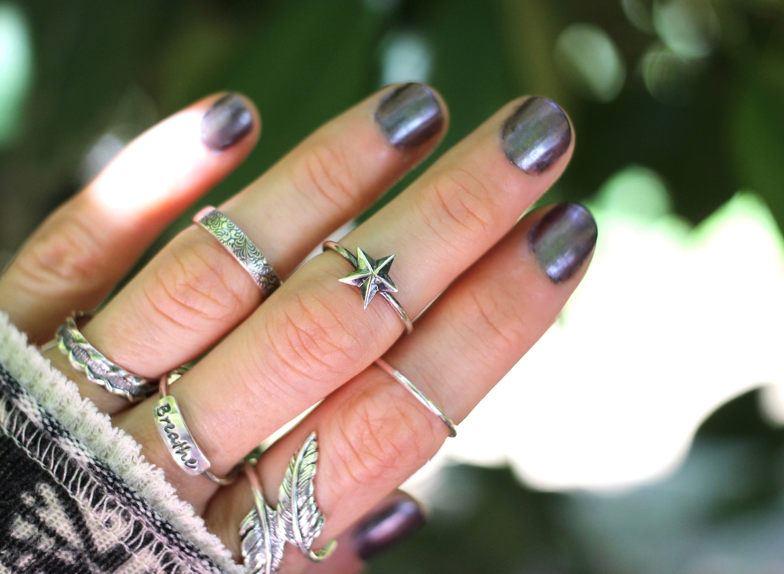 Star Ring Sterling Silver Star Ring Sterling Silver Stacking - Etsy