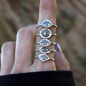 Evil Eye Ring Silver All Seeing Eye Ring Sterling Silver Eye Ring Witch ...