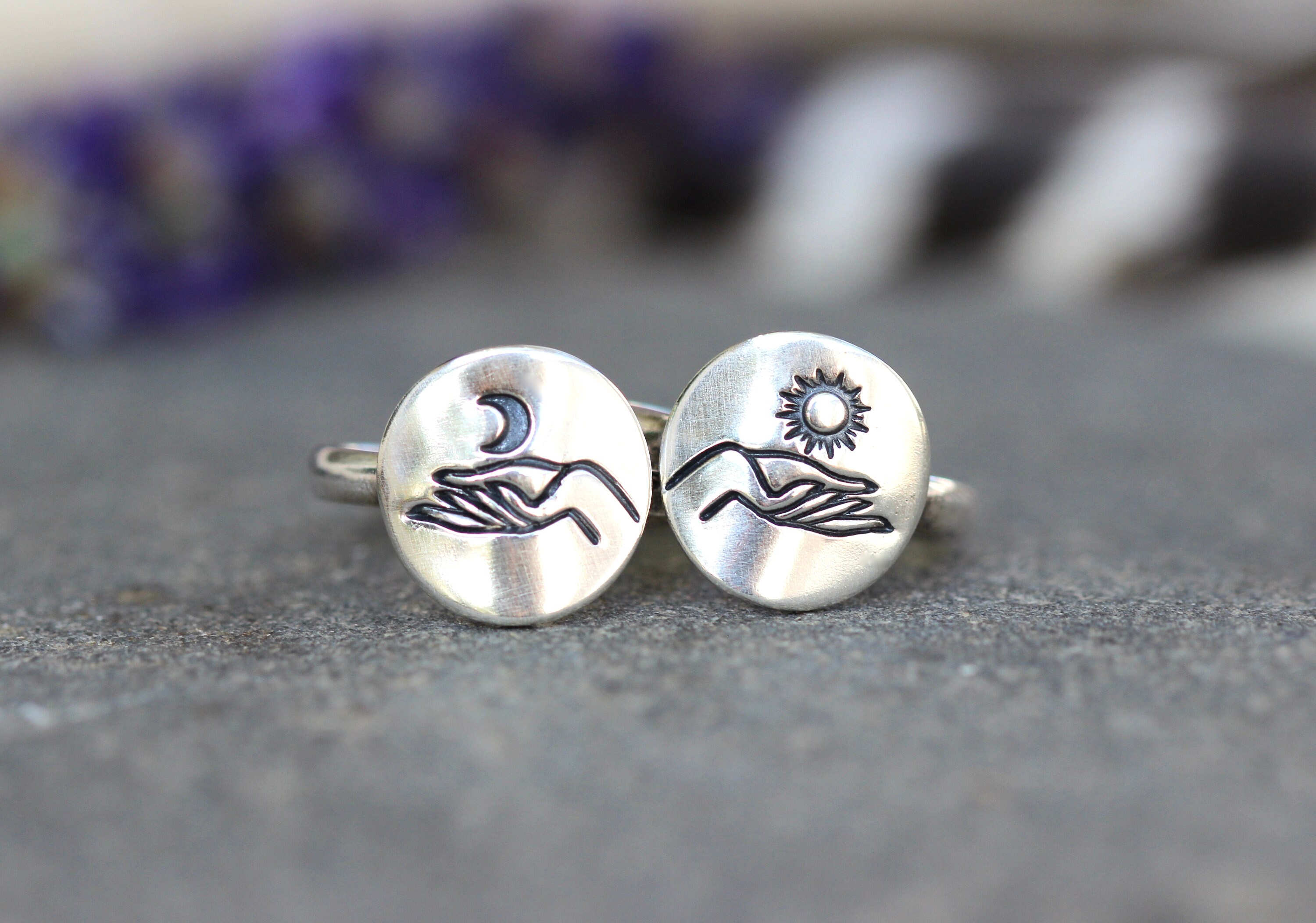 Sterling Silver Tarot Ring Witch Ring Silver Hand Ring Witch | Etsy