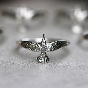 Sterling Silver Thunderbird Ring Hawk Ring Silver Eagle Ring Silver ...