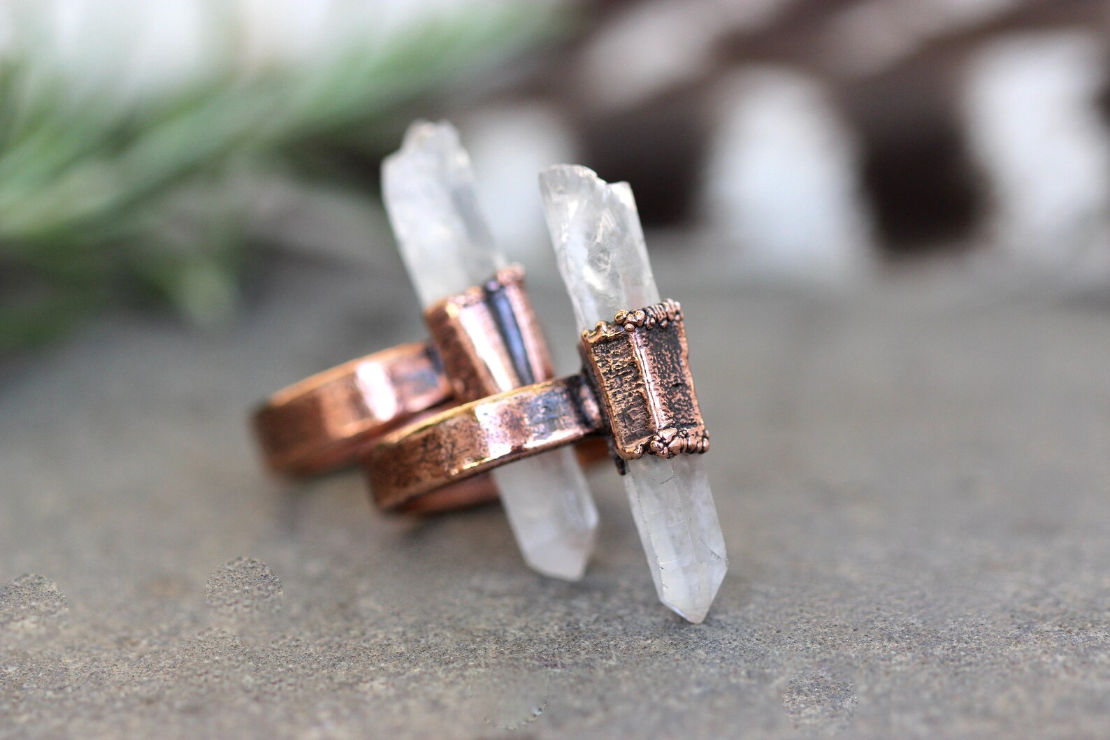 Raw Crystal Ring Raw Stone Ring Raw Crystal Jewelry | Etsy